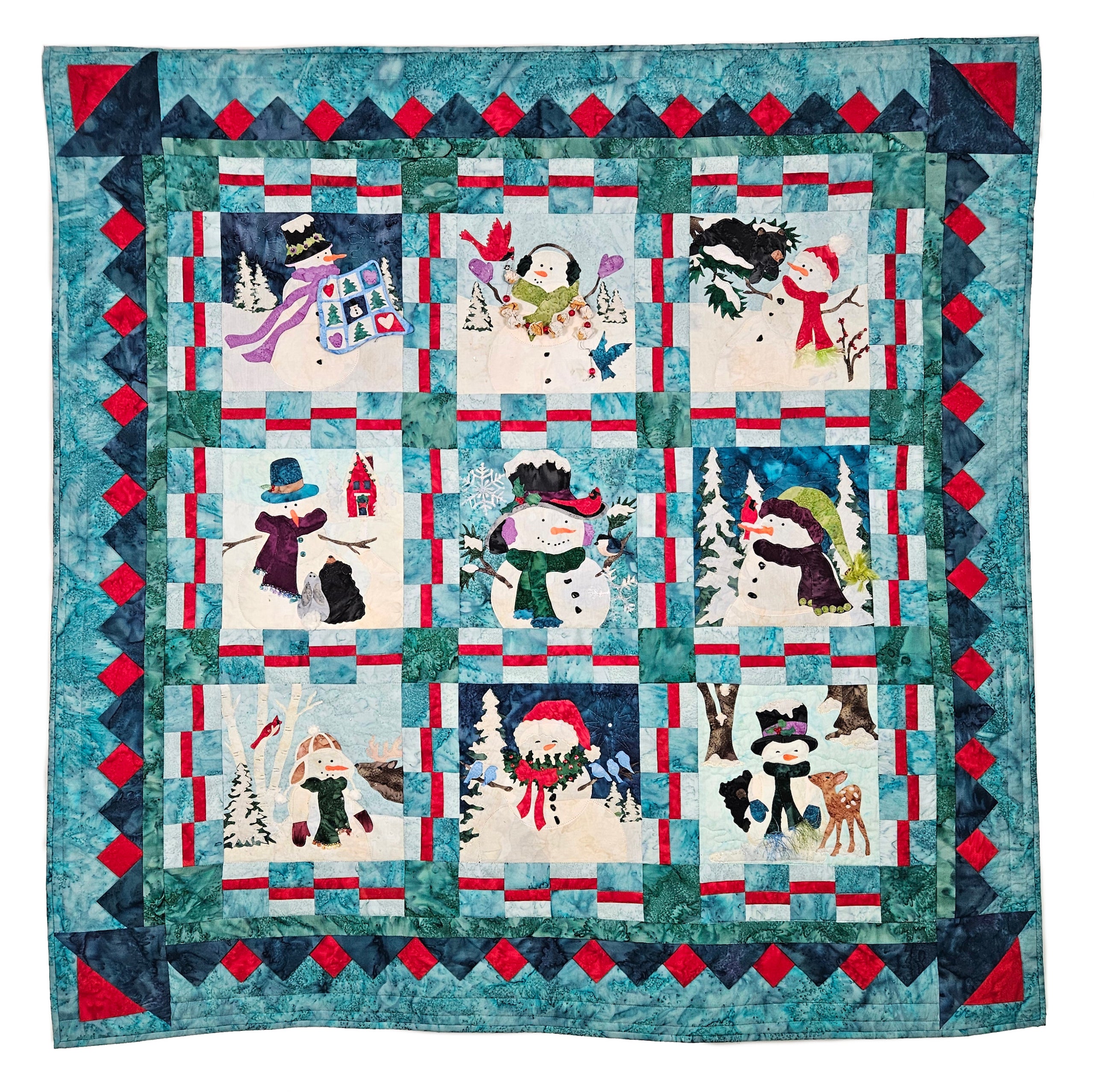43x43 quilt "Snow Buds" designed by McKenna Ryan | The National Quilt ...